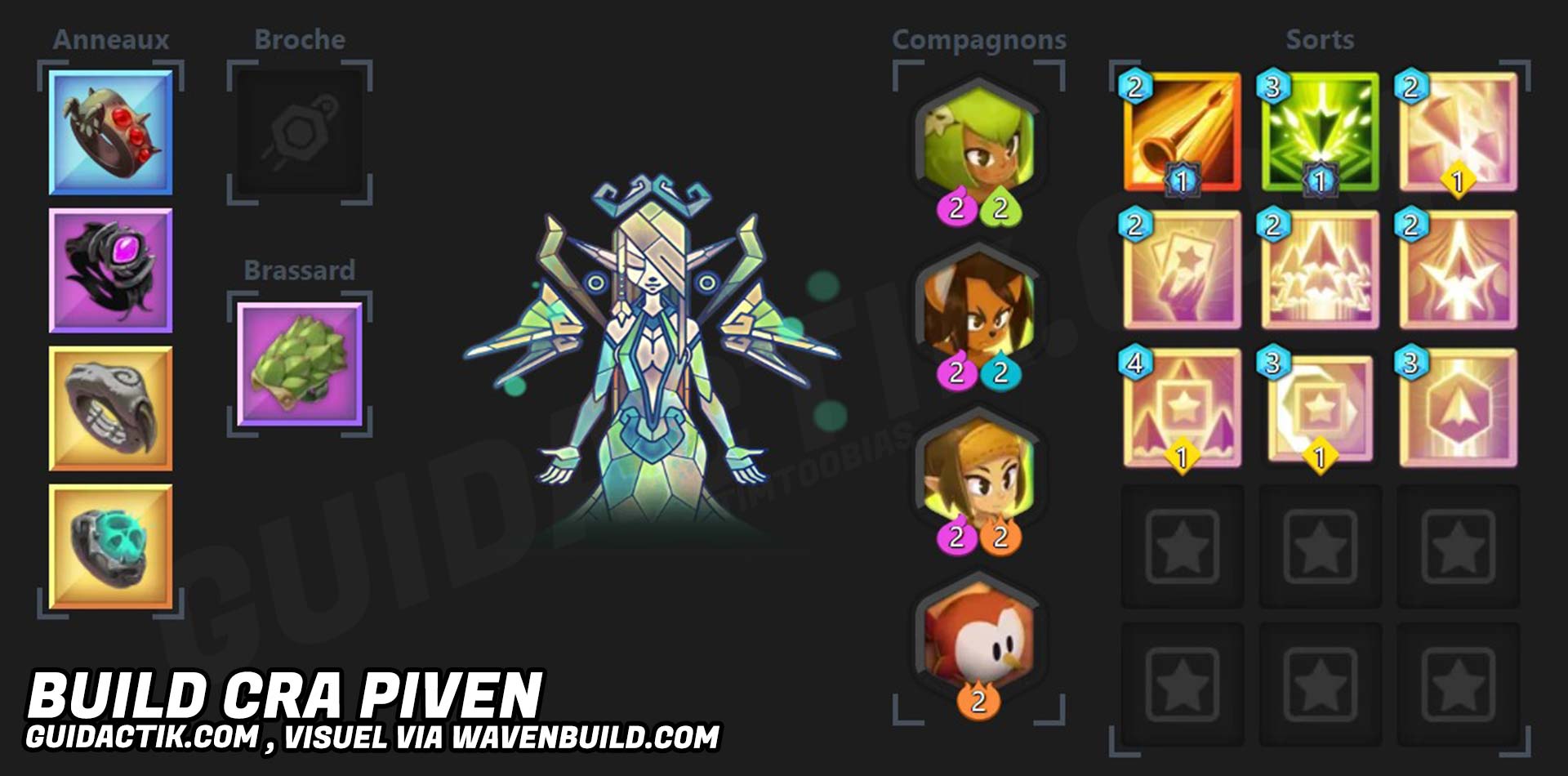 Guide et build Cra Arc Piven sur Waven - GUIDACTIK