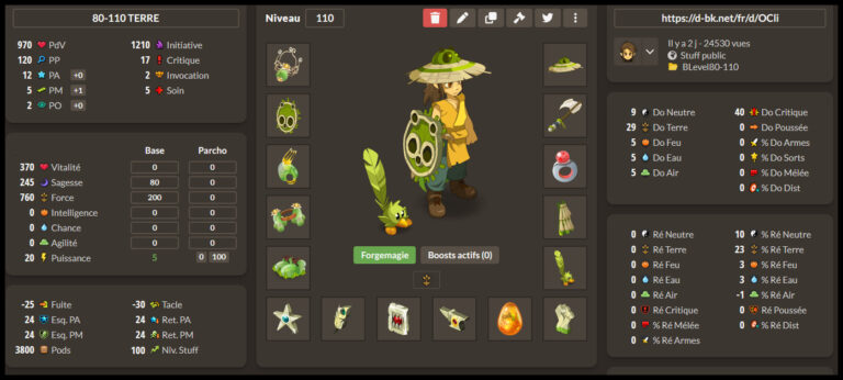 Tous les meilleurs stuff terre pour DOFUS 3 Unity - GUIDACTIK